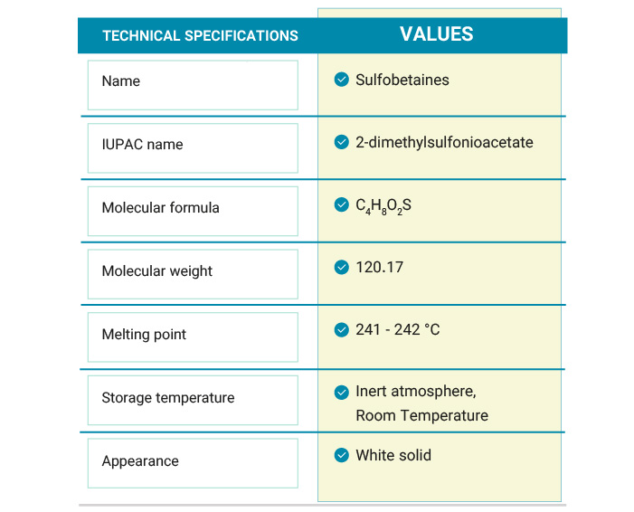 Sulfobetaine (sultaine) - فرتاک لوتوس | Fartak lotus